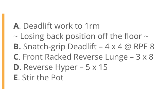 Ditching the Program to Attack Weaknesses (Autoregulated Exercise ...